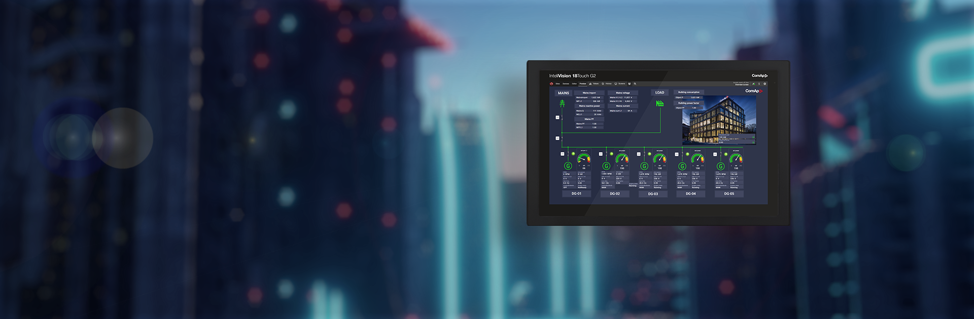 ComAp - InteliVision 18Touch G2 – The new generation of 18" display