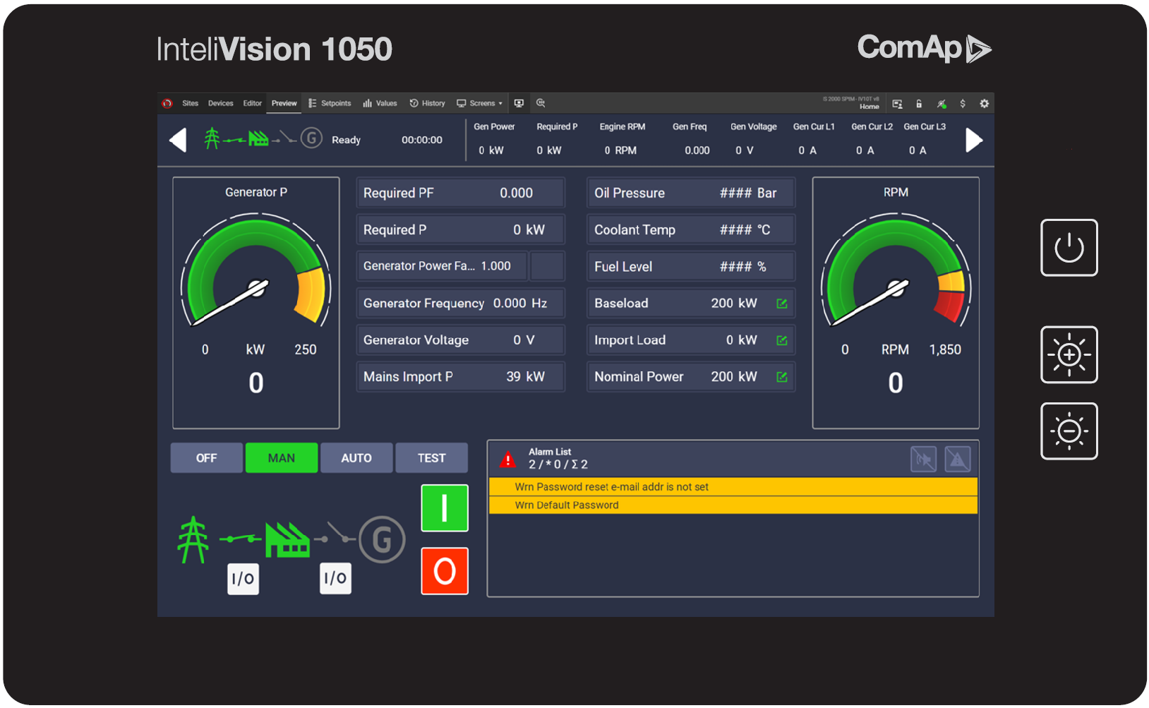 ComAp - InteliVision 1050 Marine